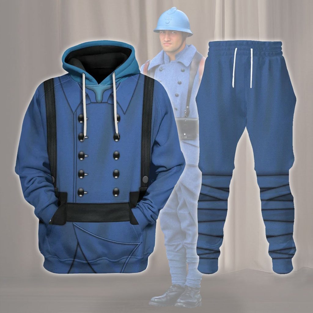 The Halloween Smoke World War 1 French Soldiers Costume track suit ...